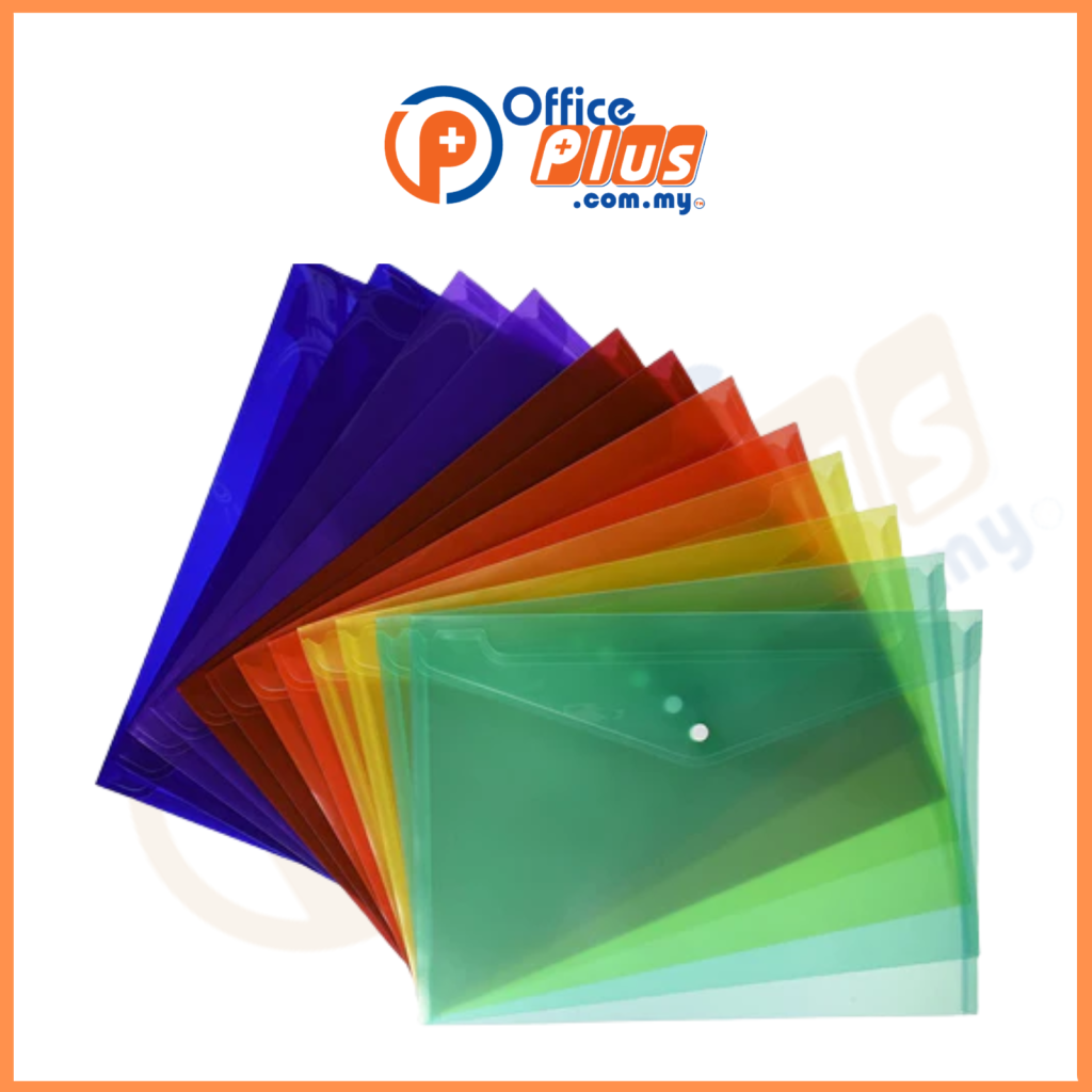 A4 Colour Press Button File Document Holder - OfficePlus Malaysia ...