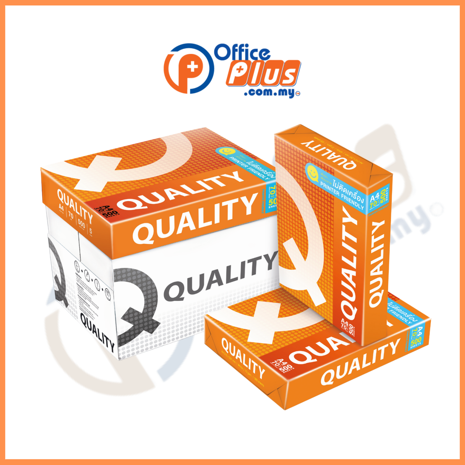 Quality Orange A4 Copier Paper 70gsm - OfficePlus Malaysia