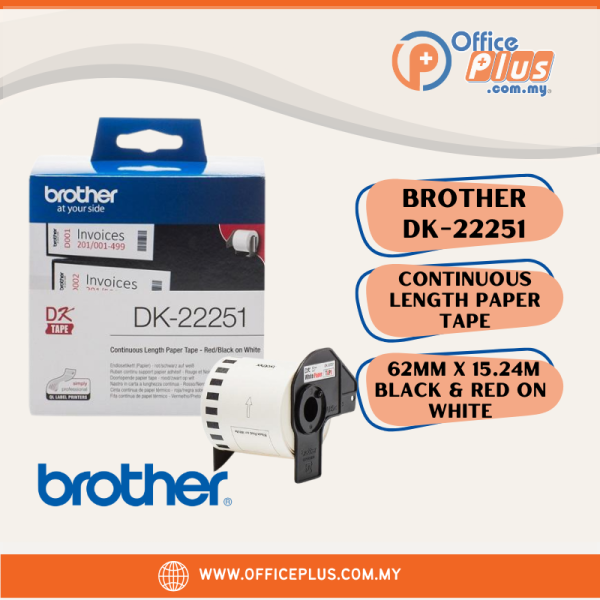 Brother Continuous Lenght Paper Tape DK22251 – Office Plus
