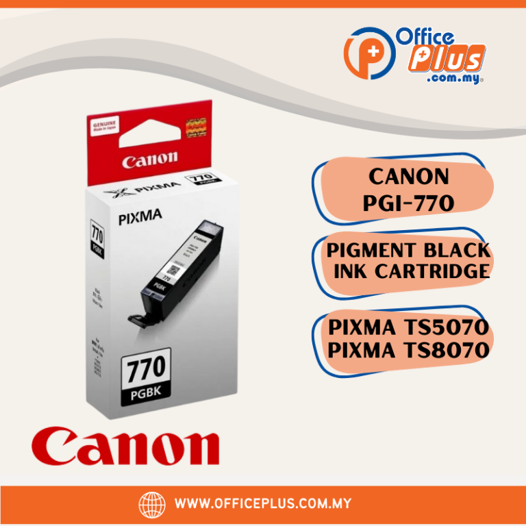 Canon PGI-770/ PGI-770XL Ink Cartridge - OfficePlus Malaysia ...