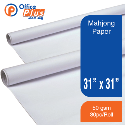 Mahjong Paper – 31″ x 31″ x 50g- 30pc/Roll - Office Plus