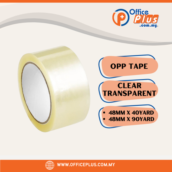 OPP Tape Transparent Adhesive Tape 48mm- OfficePlus Malaysia ...