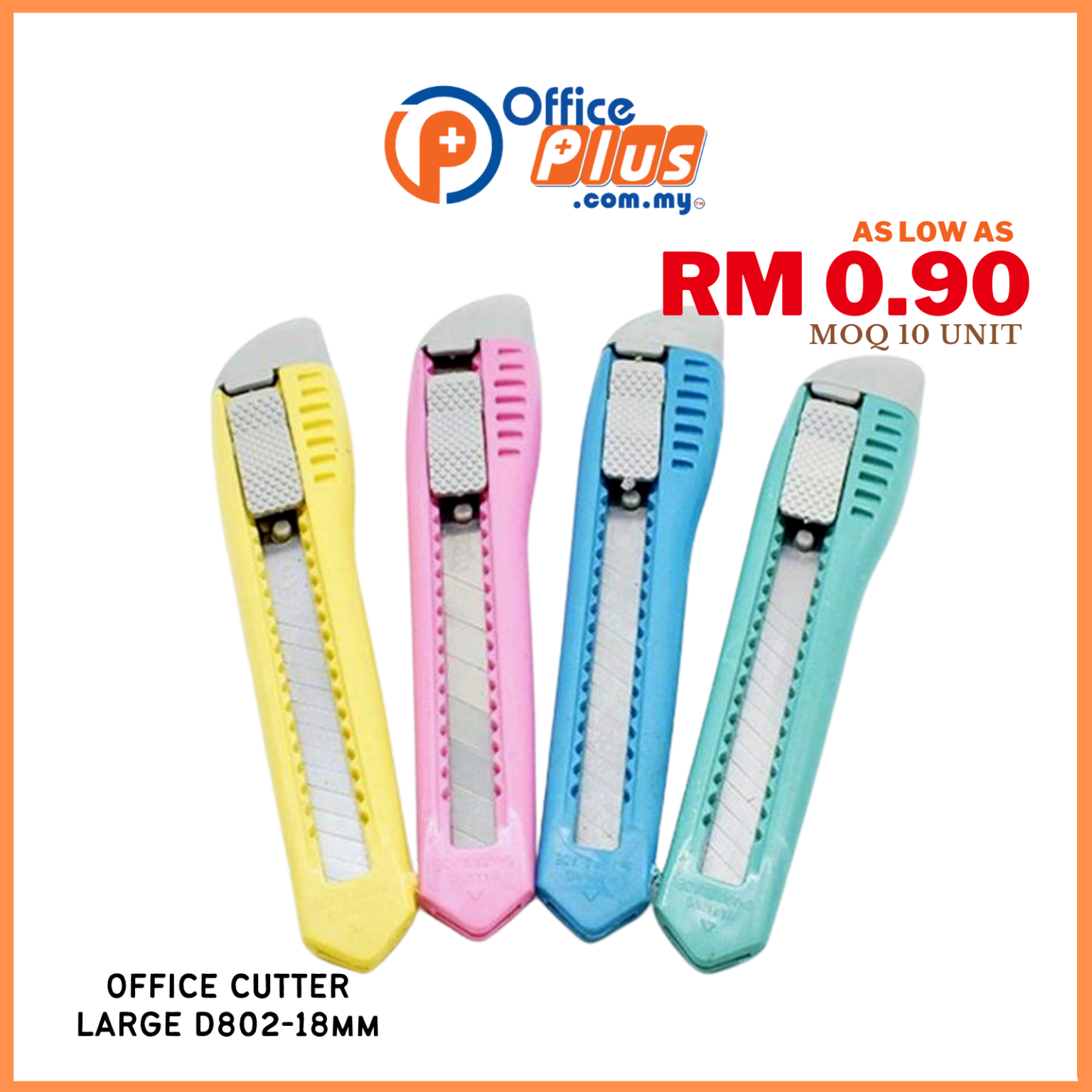 Office Cutter D802 Large 18mm Utility Knife
