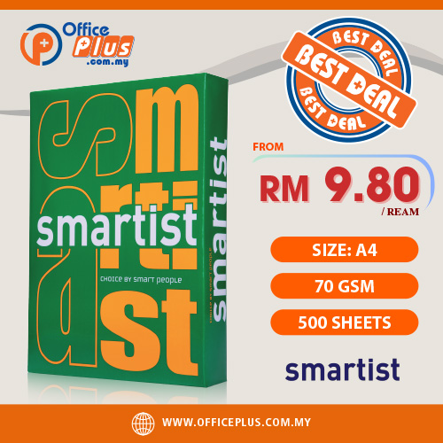 Smartist A4 Copier Paper 70gsm - OfficePlus Malaysia