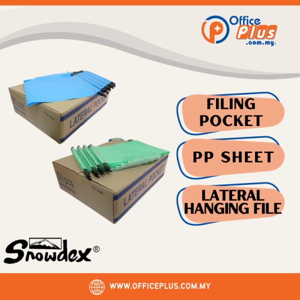 Snowdex Filing Pocket PP Sheet Lateral Hanging File - OfficePlus Malaysia