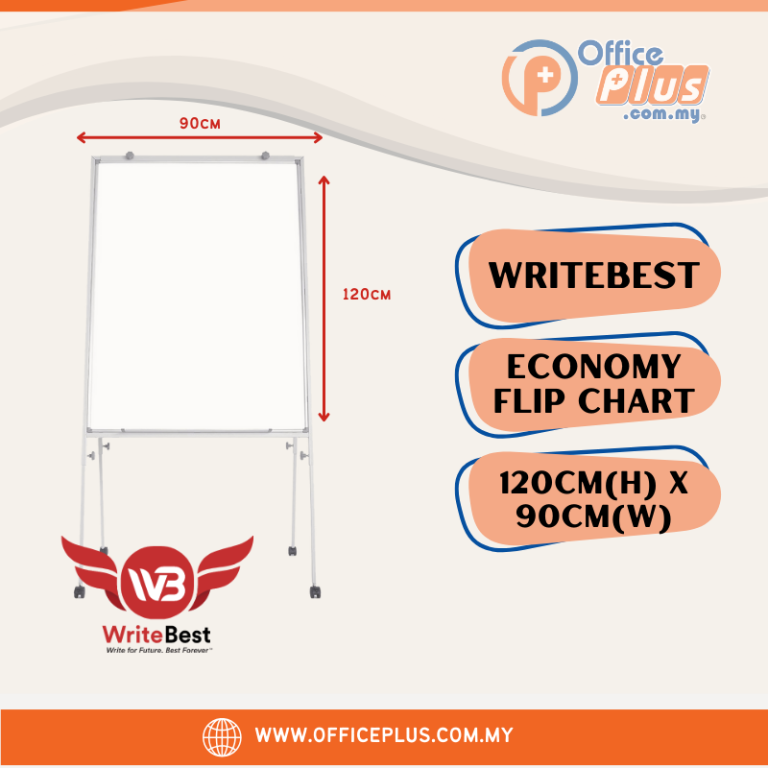 WriteBest Economy Magnetic Mobile Flip Chart 3′ x 4′ (EF34M ...