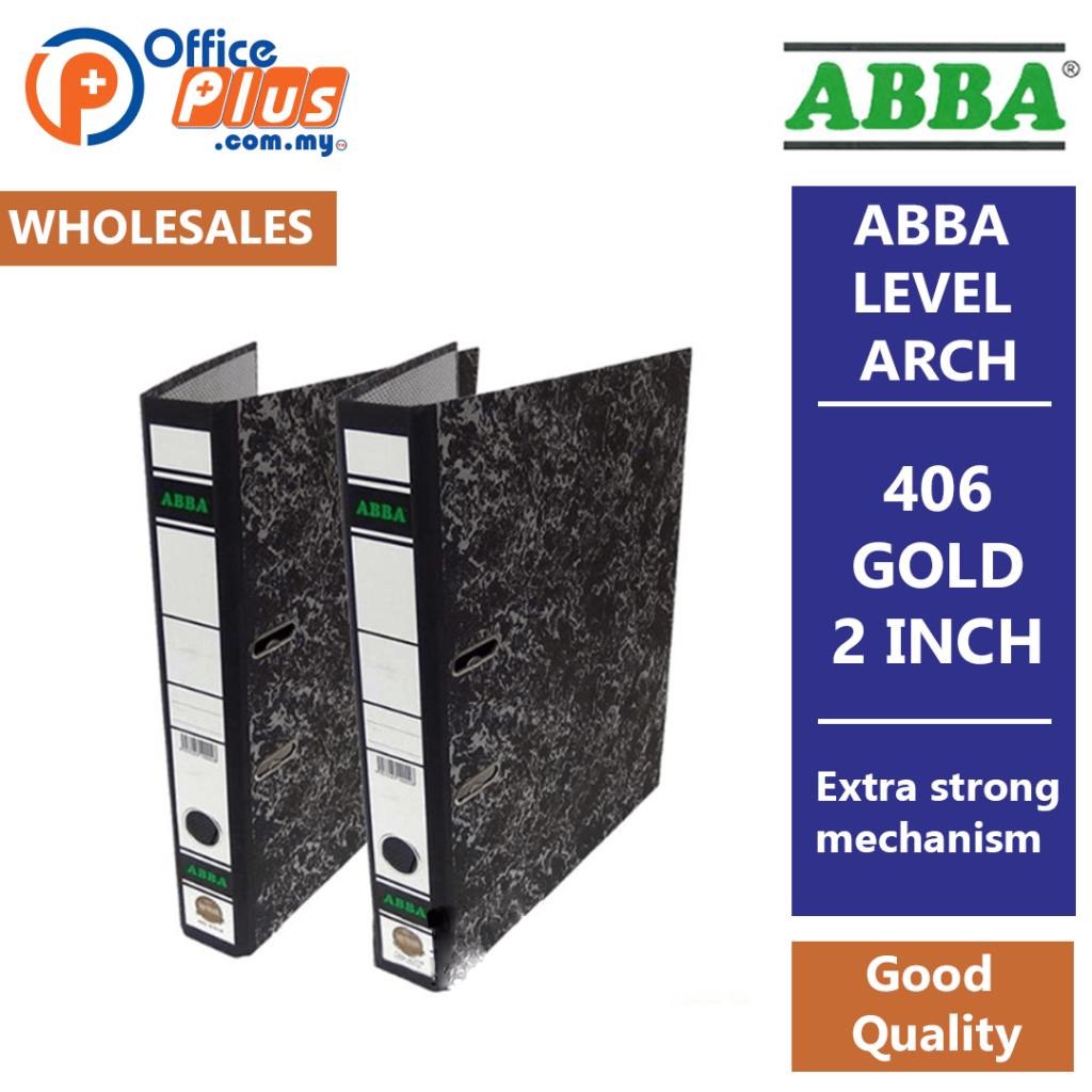 ABBA Lever Arch File 406 Gold 2″ - Office Plus